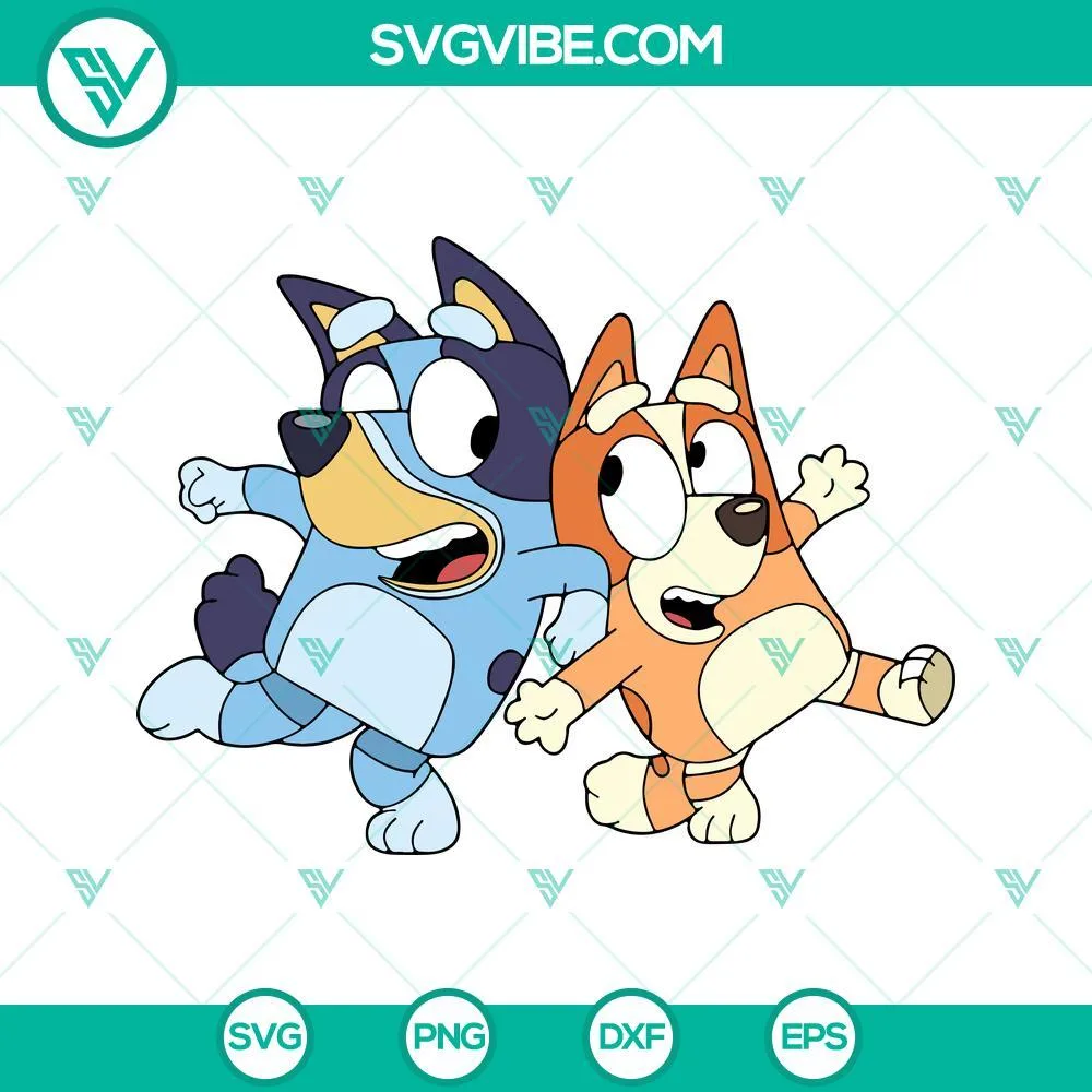 Funny Bluey and Bingo Svg Bluey Bingo Svg Bluey Friends Svg Png